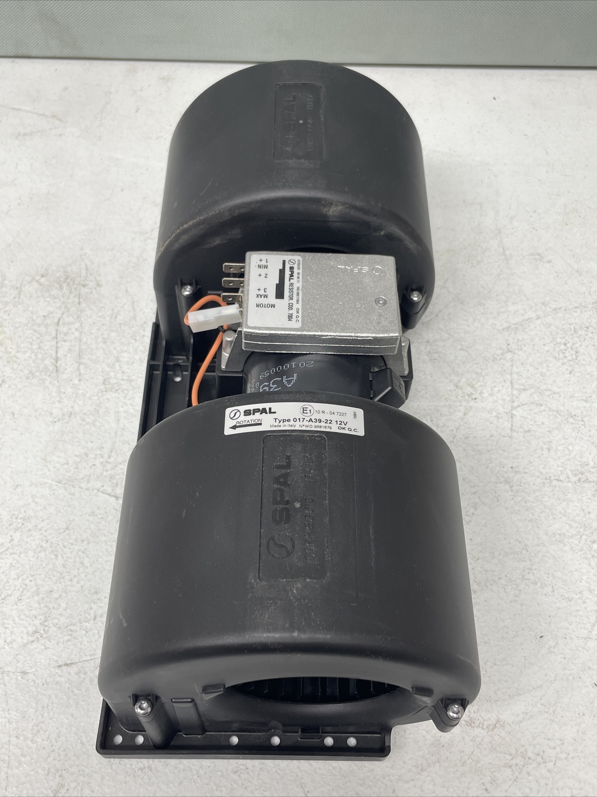 SPAL Centrifugal Blower Motor 017-A39-22 12V Double Wheel 20100059 ...