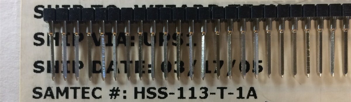 HSS-113-T-1A SAMTEC Conn Socket Strip SKT 13 POS 2.54mm Thru-Hole 10 ...