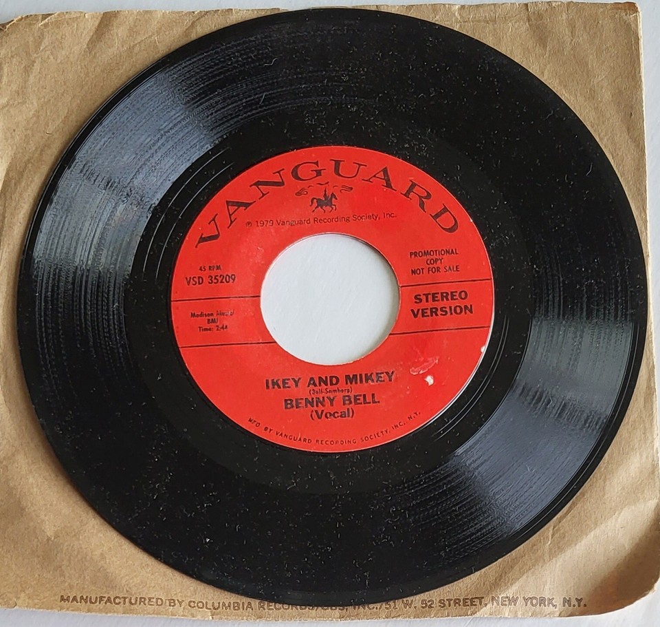 Benny Bell...."Ikey And Mikey" 45 RPM 7" Vinyl Record (Promo Copy) | eBay