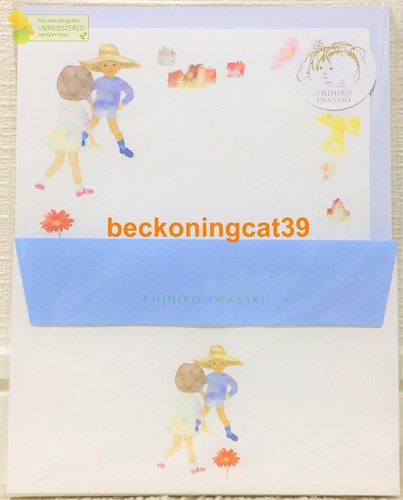 ART PRINT Chihiro Iwasaki Letter 10 & Envelope 5 SET Book Author MADE ...