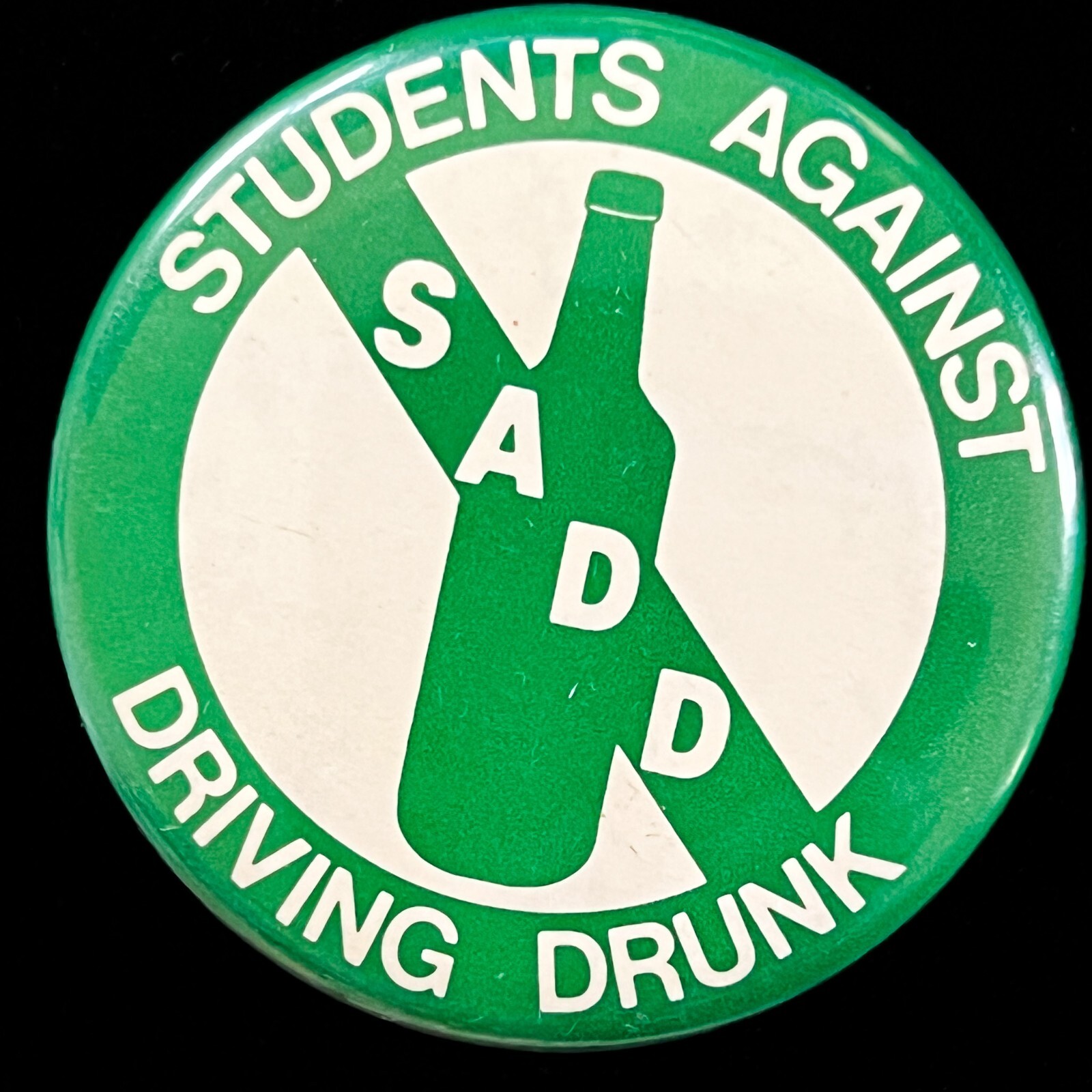 Vtg SADD Students Against Driving Drunk Campaign Button Pin Eighties ...