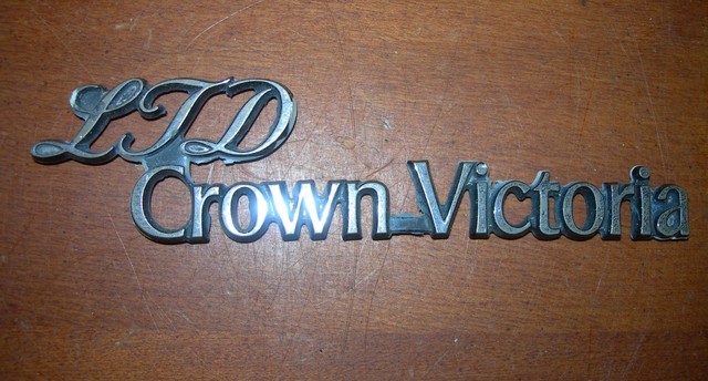 Ford Ltd Crown Victoria Nameplate Emblem for sale online | eBay