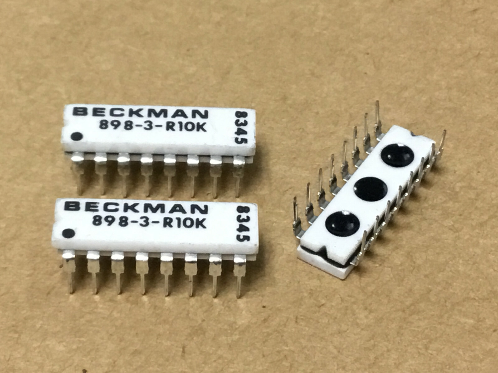 3 PC BECKMAN 898-3-R10K Resistor Networks & Arrays 10K OHM 16 PIN | eBay