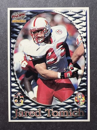 1997 Pacific Invincible Smash Mouth Jared Tomich N.O. Saints Rookie ...