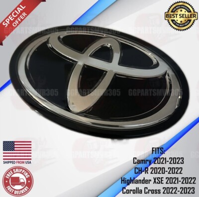 Toyota Highlander Front Grille Emblem Logo Badge Radar 2021 2022 OEM ...