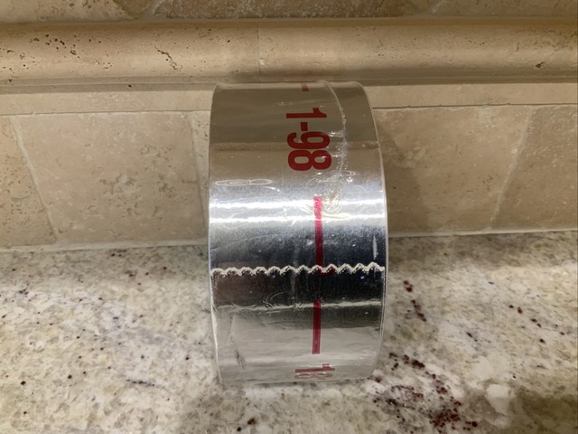 Fasson 0800 2.5 Inch X 60 Yards HVAC Foil Duct Tape 2 Rolls for sale ...