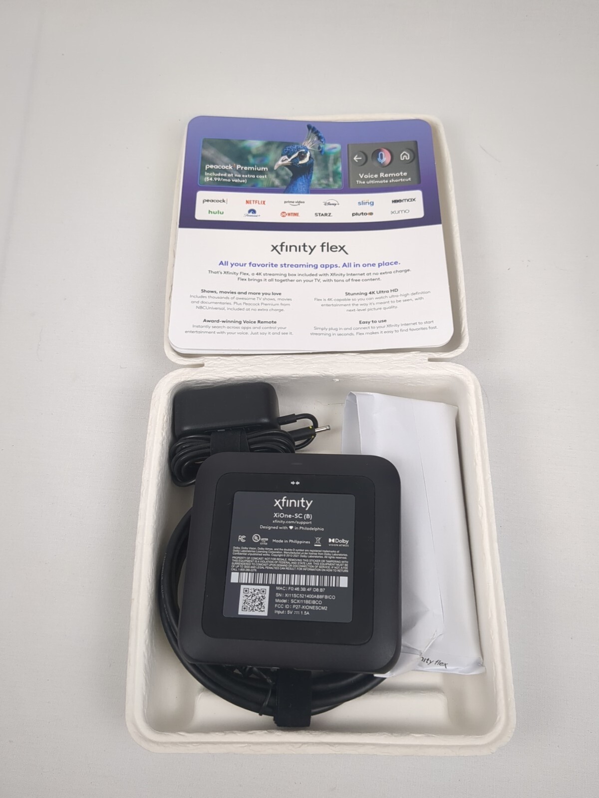 Xfinity Flex Streaming TV Box 4K XiOne-SC (B) | eBay