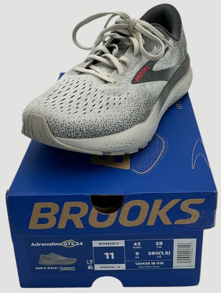 Brooks Adrenaline GTS 24 Women's Size 11 Alloy/White/Zephyr Running ...