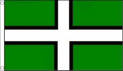 DEVON FLAG 5' x 3' Devonshire St Petroc Cross County Exeter Torquay ...