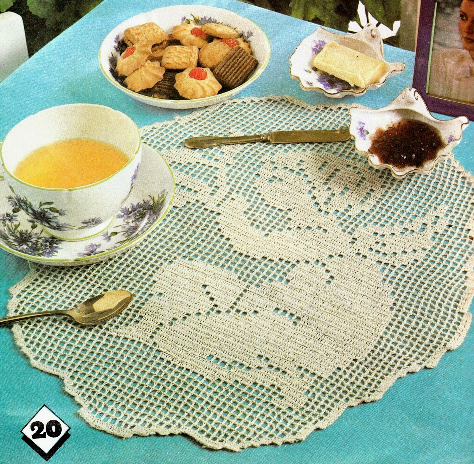 BEAUTIFUL Cherub Filet Doily/CROCHET PATTERN INSTRUCTIONS ONLY | eBay