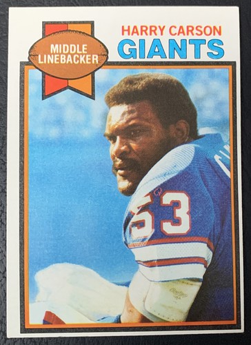 1979 Topps Football Harry Carson #515 New York Giants -HOF Nice Vintage ...