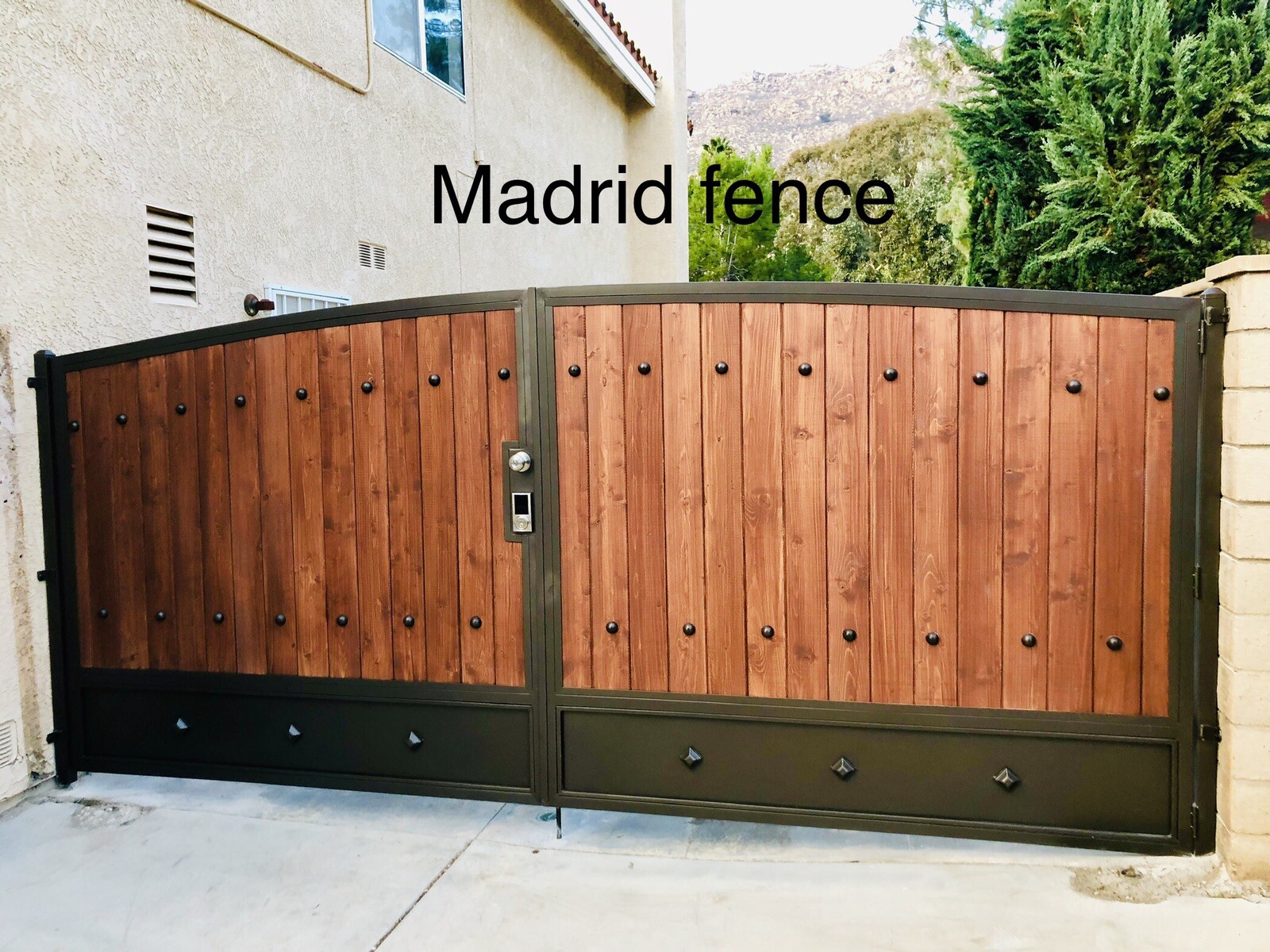 metal And Wood gates Custom To What You Need Size 4 Feet Wide 6 Feet ...