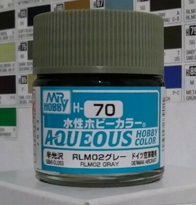 Gunze Aqueous Hobby Color H-70, Grey RLM 02. | eBay