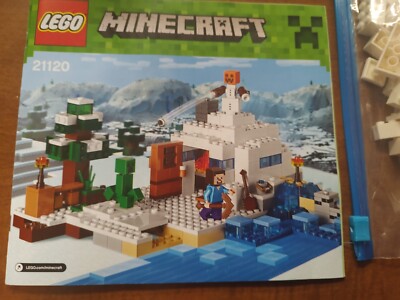 Lego - 21120 MineCraft "The Snow Hideout", Complete, Instructions | eBay