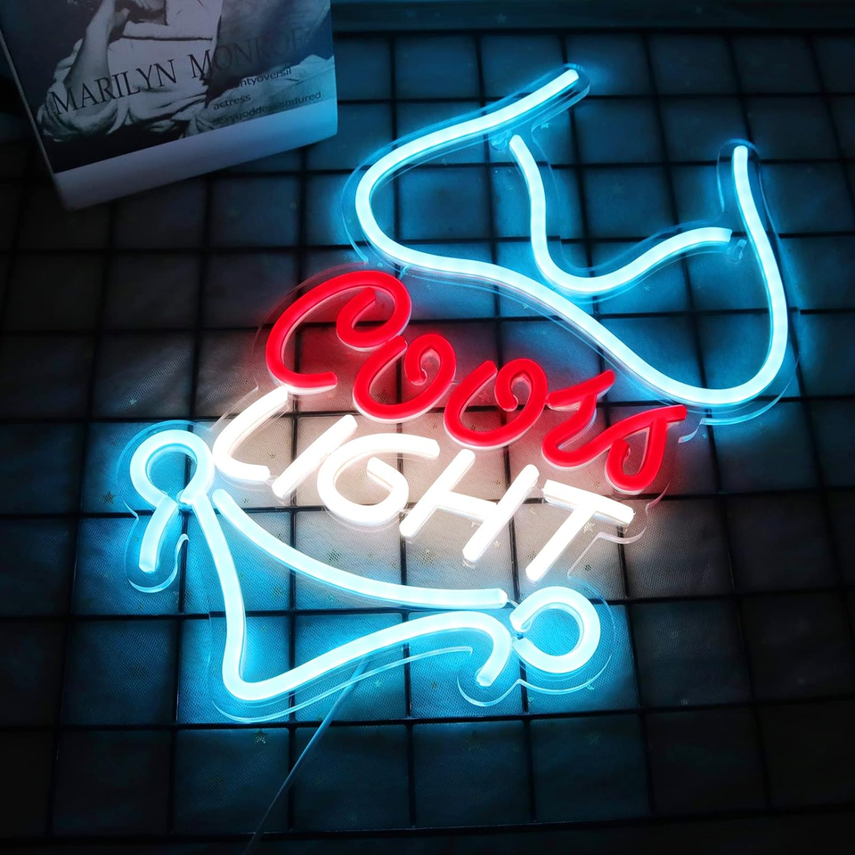 Bikini Coors Lt LED Neon Sign USB Business Sign Man Cave Beer Bar Pub ...