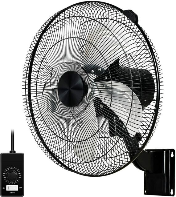 Simple Deluxe 18 in Wall Portable Fan - Black for sale online | eBay