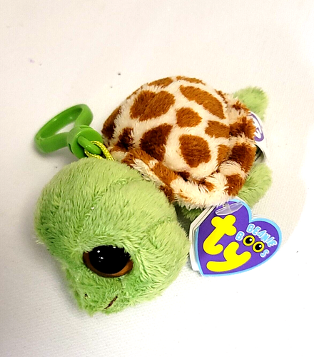 Ty Beanie Boos Sandy Green Turtle 3" Keychain Key Clip 36588 MWMT new 4 ...