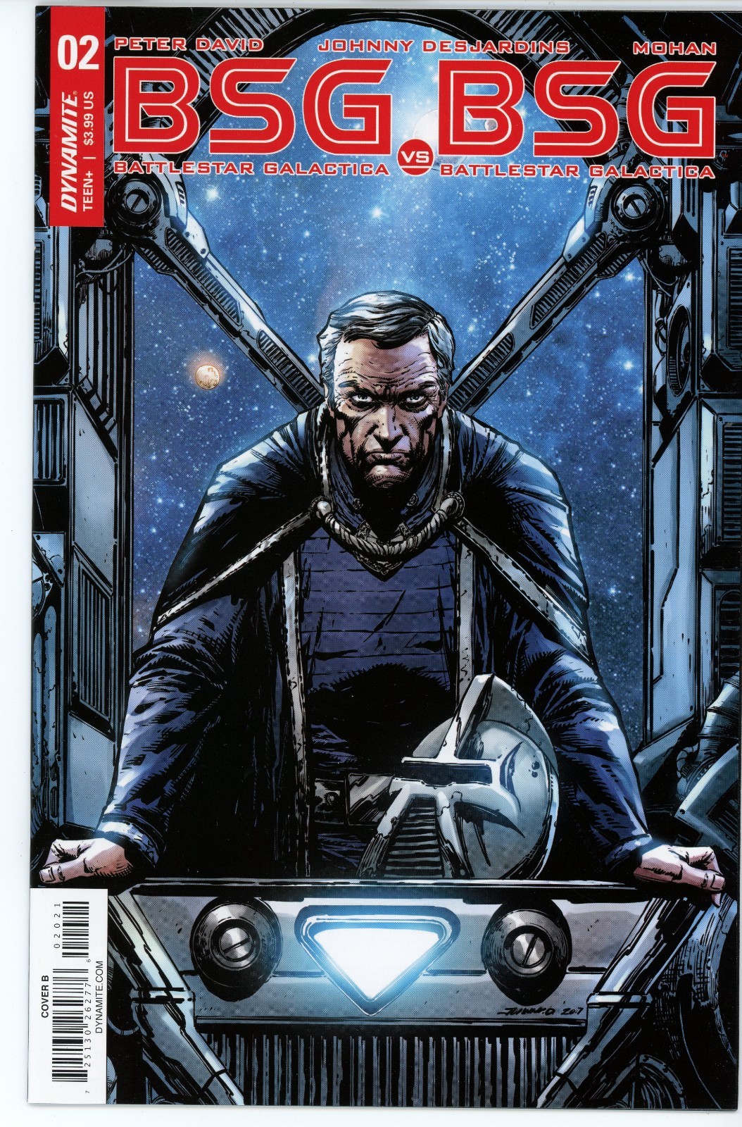 2018 Feb Dynamite BSG vs BSG #2 Michael Adams Galactica Action Figure ...