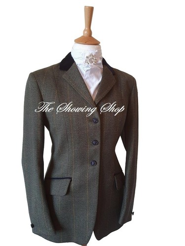 LADIES PRETTY PONIES GREEN TWEED SHOWING JACKET SIZE 16 (40) | eBay