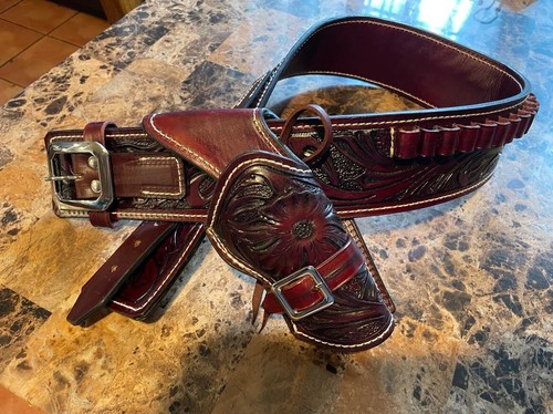 D.A.D CUSTOM LEATHER Cross Draw Holster and Belt Rig | eBay