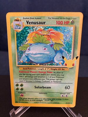 Venusaur Holo Pokemon Celebrations Classic Collection Card 15/102 TCG ...