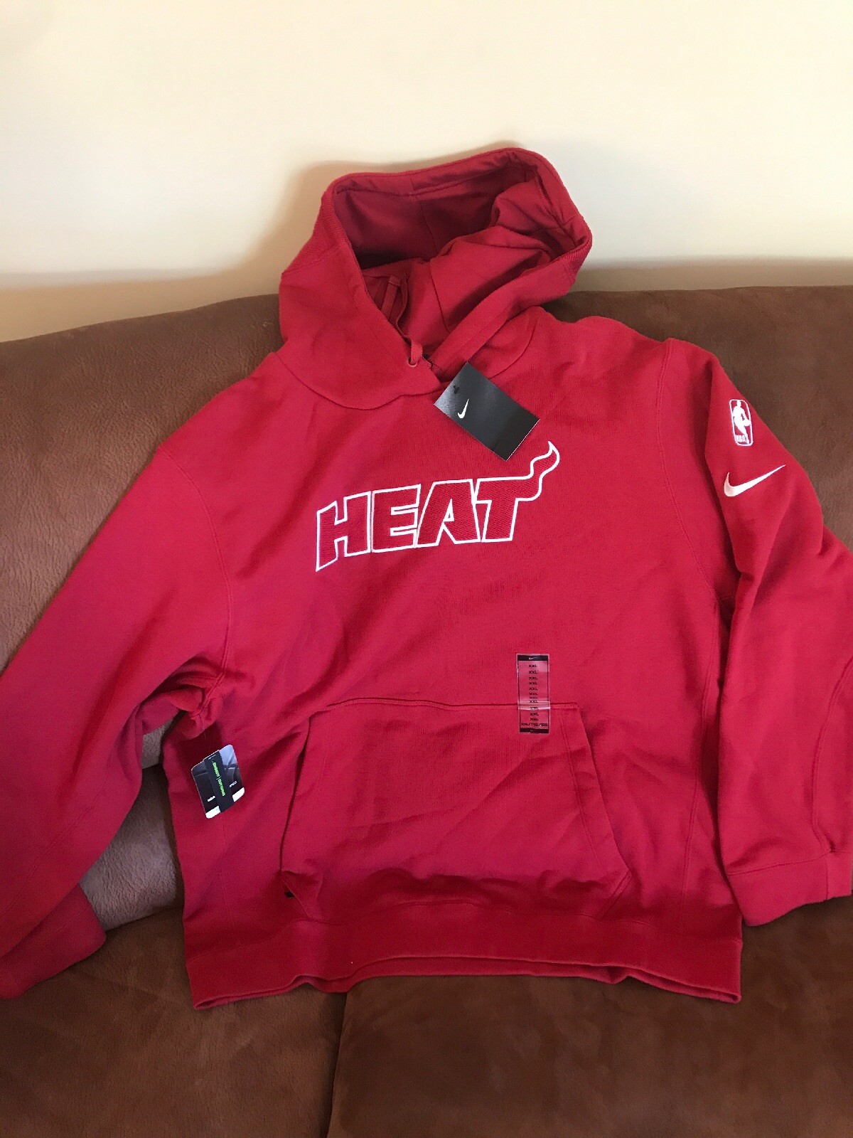 Nike Miami Heat Red Nba Hoodie Sweater NWT Size 2XL Mens | eBay