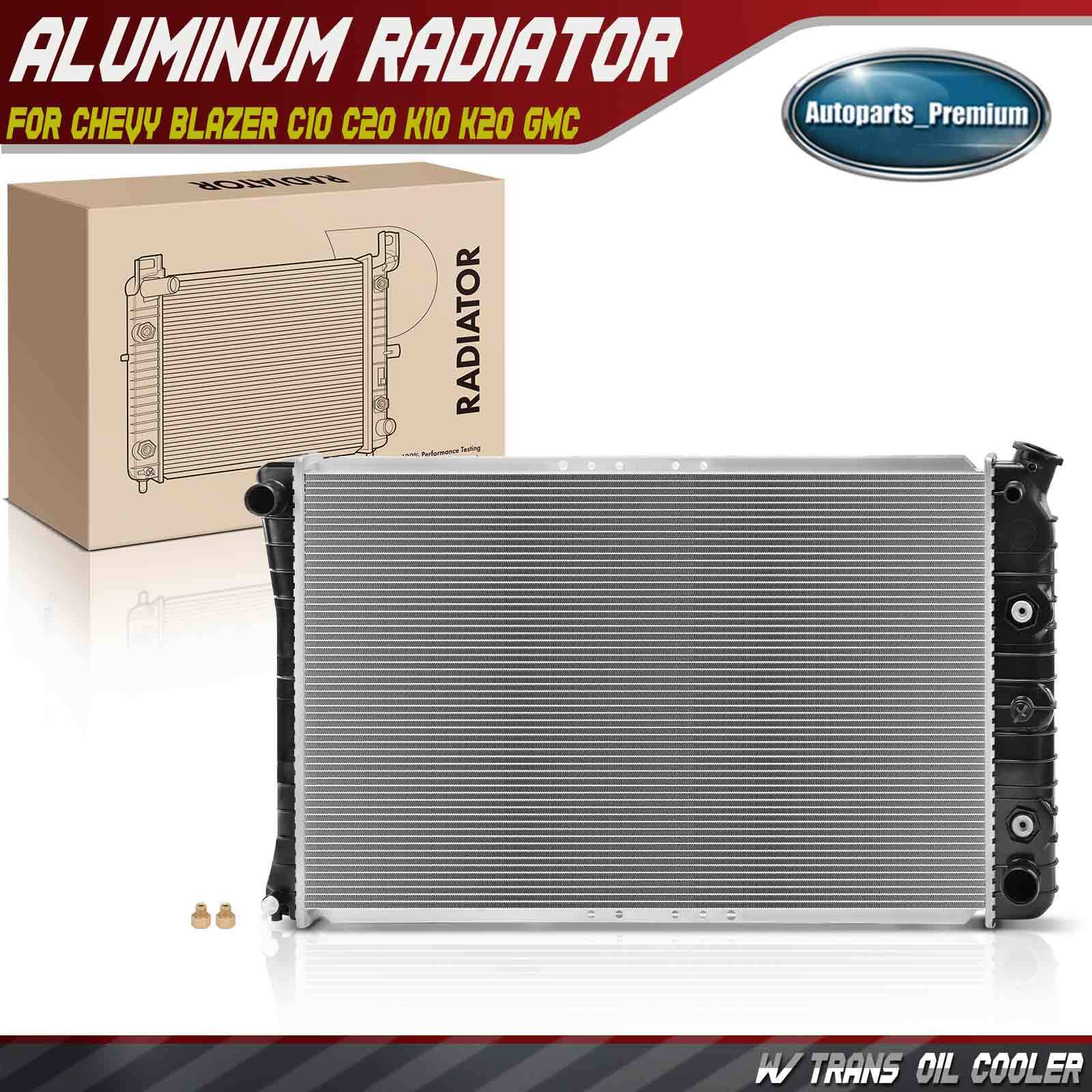Radiator w/ Transmission Oil Cooler for Chevy Blazer 87-91 C10 C20 K10 ...
