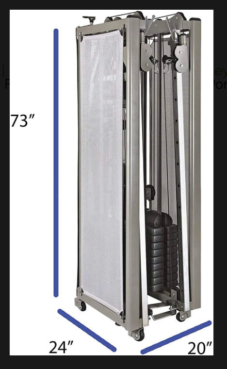 PTX Gym Folding Functional Trainer Compact and Portable Home Gym by HCI ...