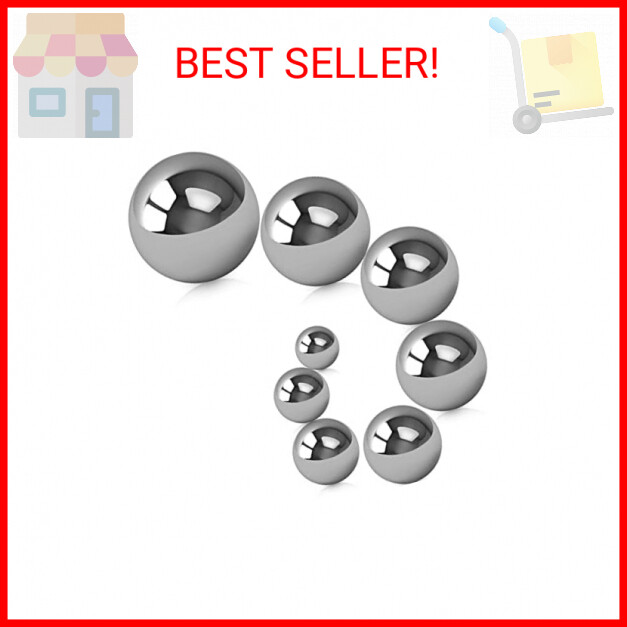 8 Pieces Coin Ring Making Balls Monkey Fist Balls Stainless Steel Balls ...