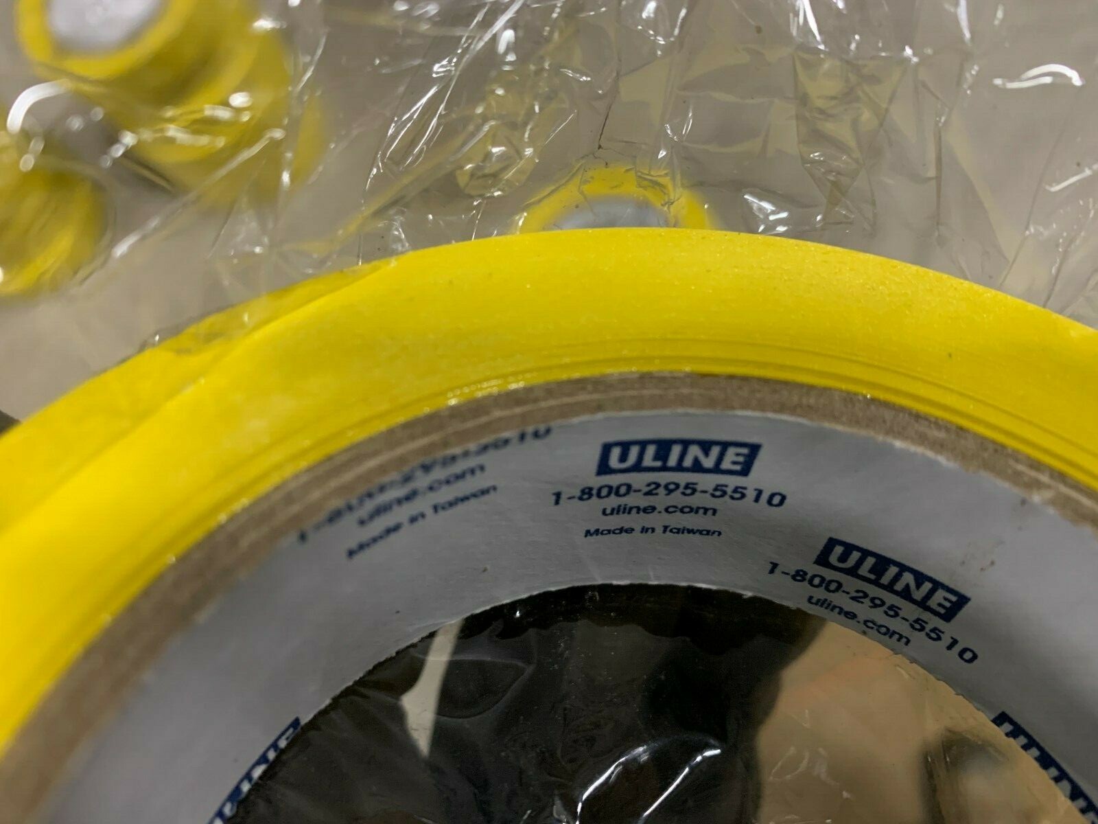 ULINE S-7190 Industrial Vinyl Safety Tape 1" x 36yds - YELLOW - Lot of ...