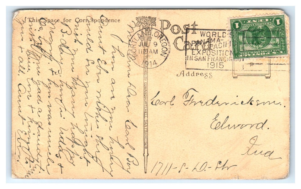 1914 PORTLAND, OR Postcard - POST OFFICE ORE | eBay