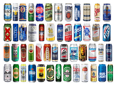 50 pcs "Beer Cans" Sticker Pack (3" high each one) | eBay