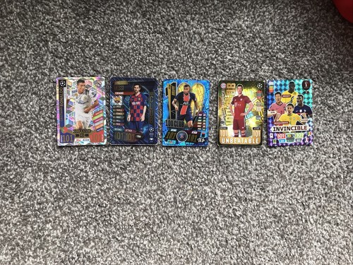 5 101 Match Attack Football Cards Ronaldo Messi Mbappe Lewandoski ...