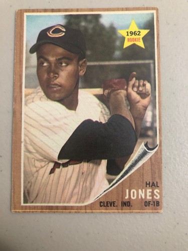 1962 Topps #49 Hal Jones Rookie Cleveland Indians Baseball Card RC | eBay