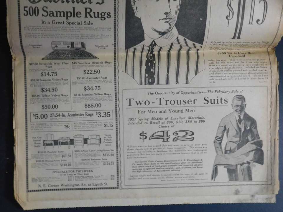 WWI Era Newspaper - St. Louis Post Dispatch - May 20 1921 - 14 pgs. | eBay