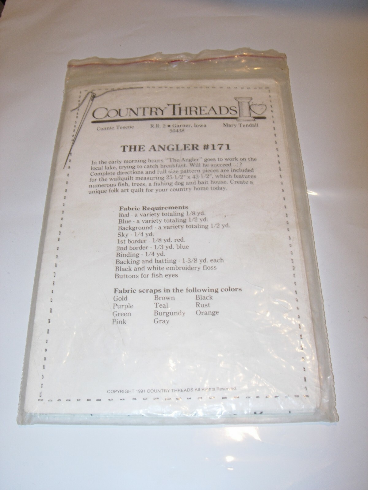 the angler country threads quilt quilting PATTERN SEWING CRAFTS home ...