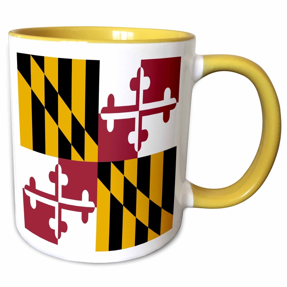 3dRose State Flag of Maryland - US American - Heraldic banner of George ...