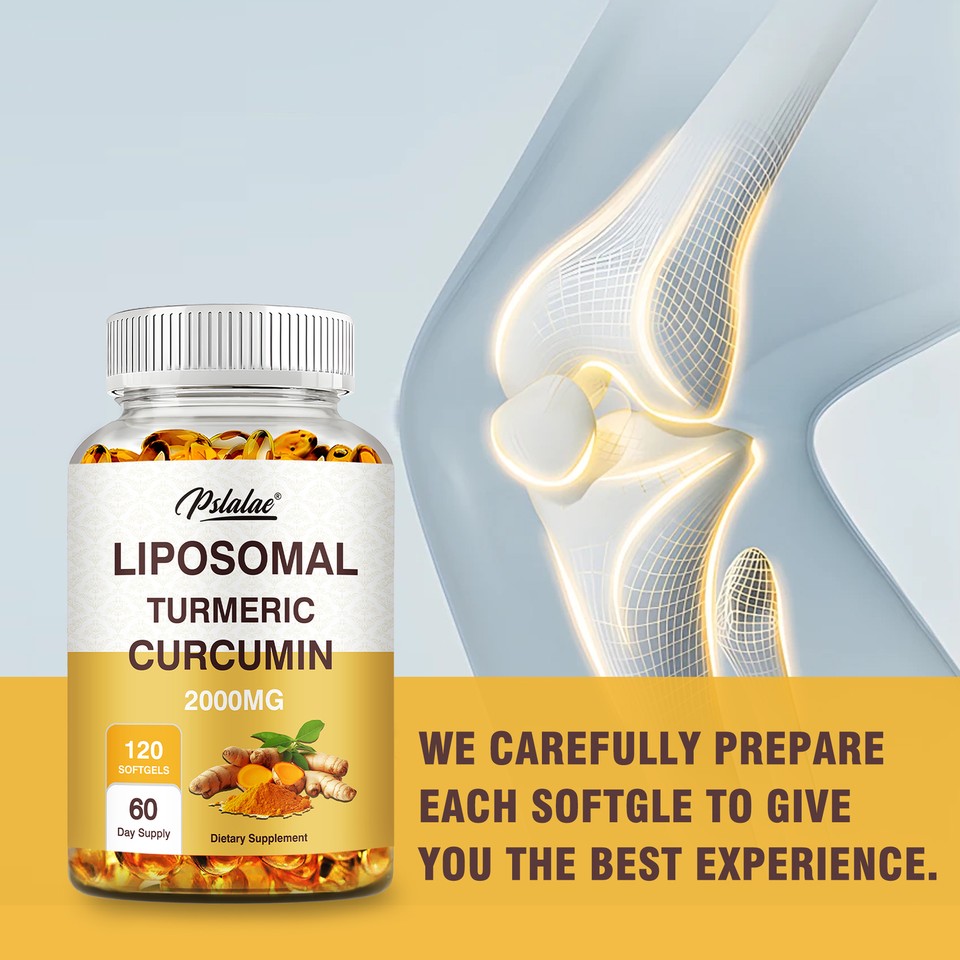120pcs Liposomal Turmeric Curcumin - Antioxidant, Anti-Inflammatory ...