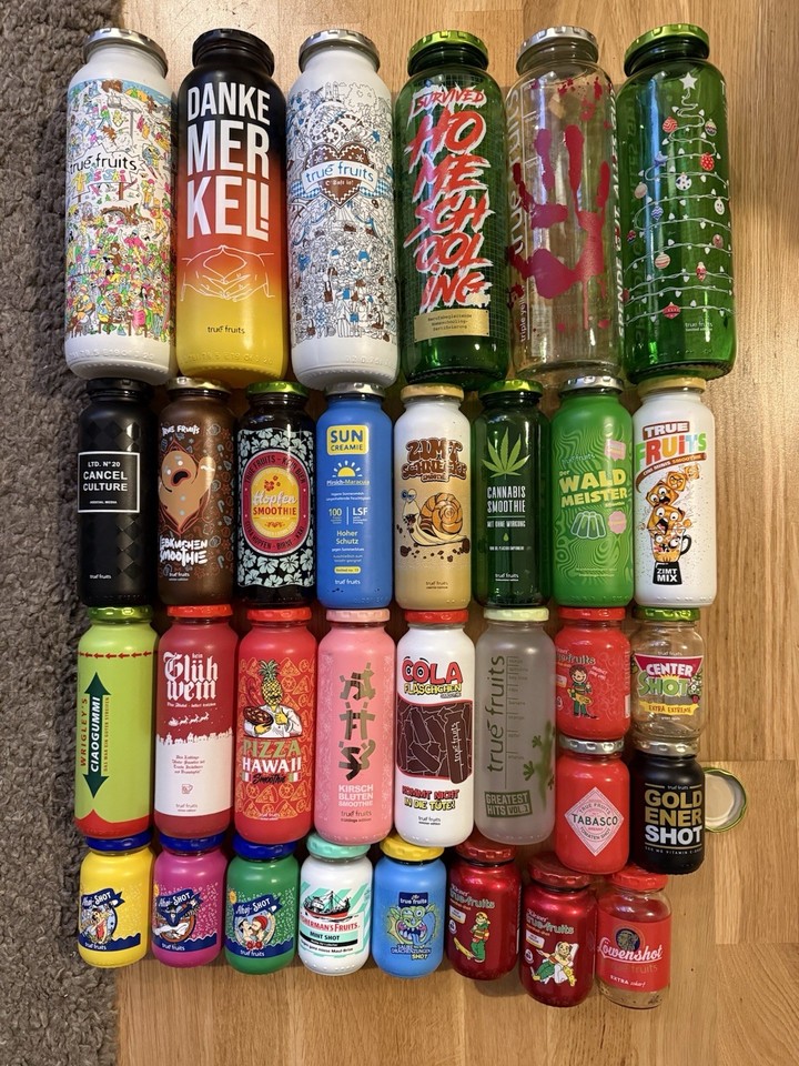 True Fruits Limited Edition 99ml, 250ml und 750ml Leer Und Gespült | eBay