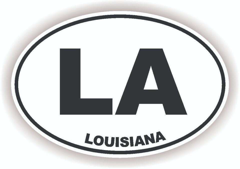 Louisiana Oval Vinyl Decal Sticker State Car Diesel Truck Home LA USA ...