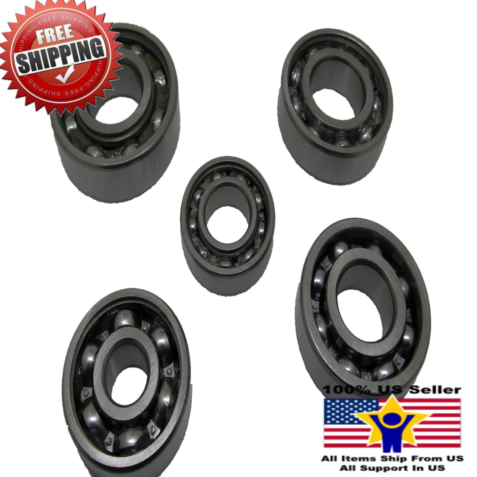 GY6 50cc-250cc Scooter Motorcycle Ball Bearing Set 6202/6203/6204/6205 ...