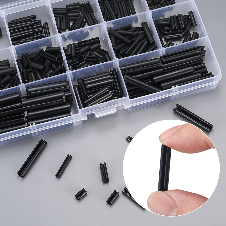 460 Pcs Roll Pin Assortment Set, Slotted Metric Spring Pins Split ...