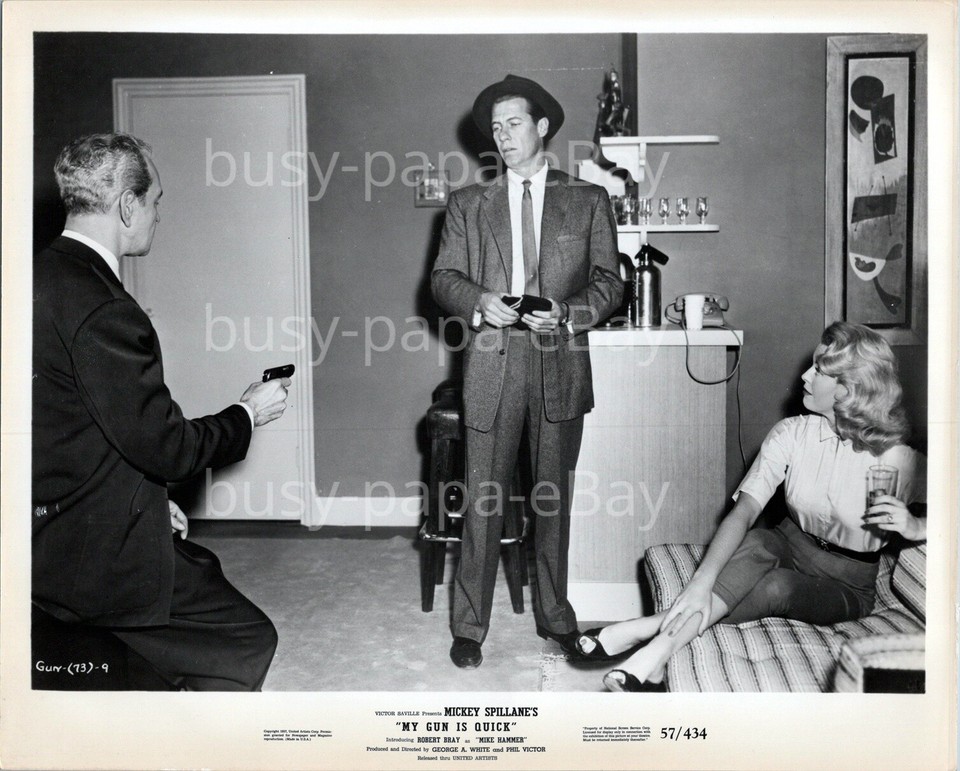 1957 My Gun Is Quick Robert Bray Whitney Blake Patricia Donahue Press ...