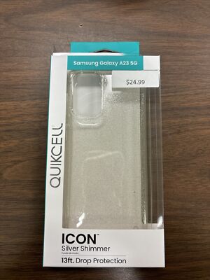 BRAND NEW PHONE CASE QUIKCELL ICON - SILVER SHIMMER SAMSUNG GALAXY A23 ...