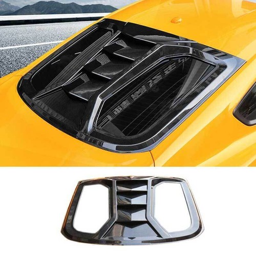 For Ford Mustang 2015-23 Lamborghini Carbon Fiber Rear Vent Window ...