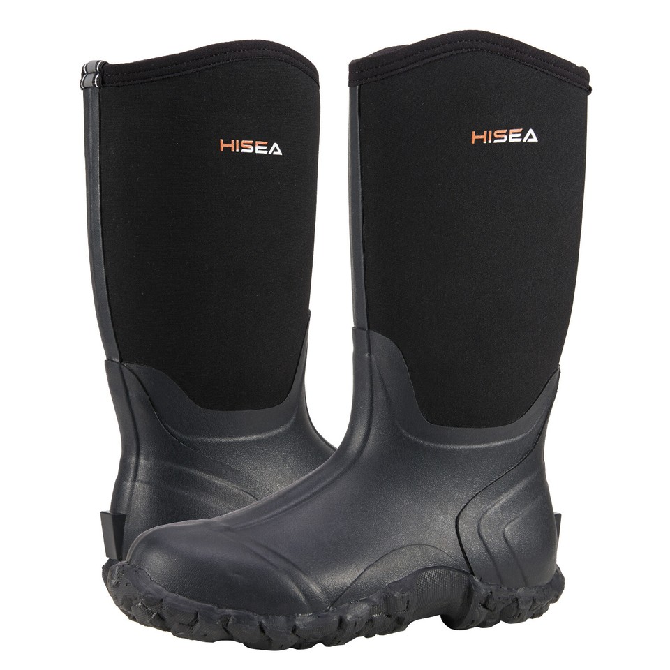 HISEA Men's Boots Waterproof Neoprene Insulated Mud Hunting & Fishing ...