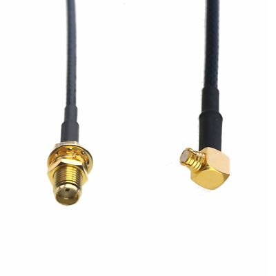 RF Cable SMA female nut bulkhead ~ SMP female 90° RG174 6"~10FT ...