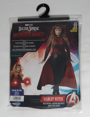 Women Heroine Scarlet Witch Cosplay Costume Marvel Wanda Adult M 8/ 10 ...