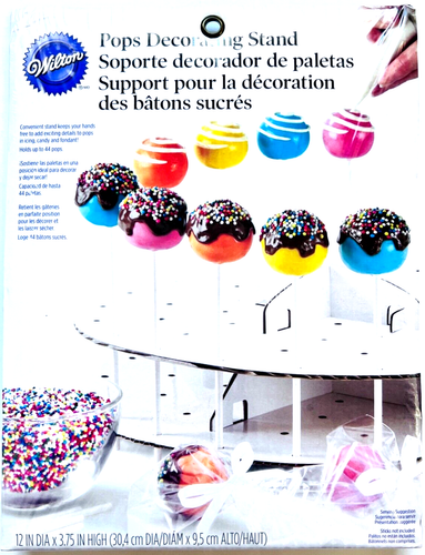 Cake Pop Decorating Stand 12 in x 3.75" Holds 44 pops! by Wilson | eBay