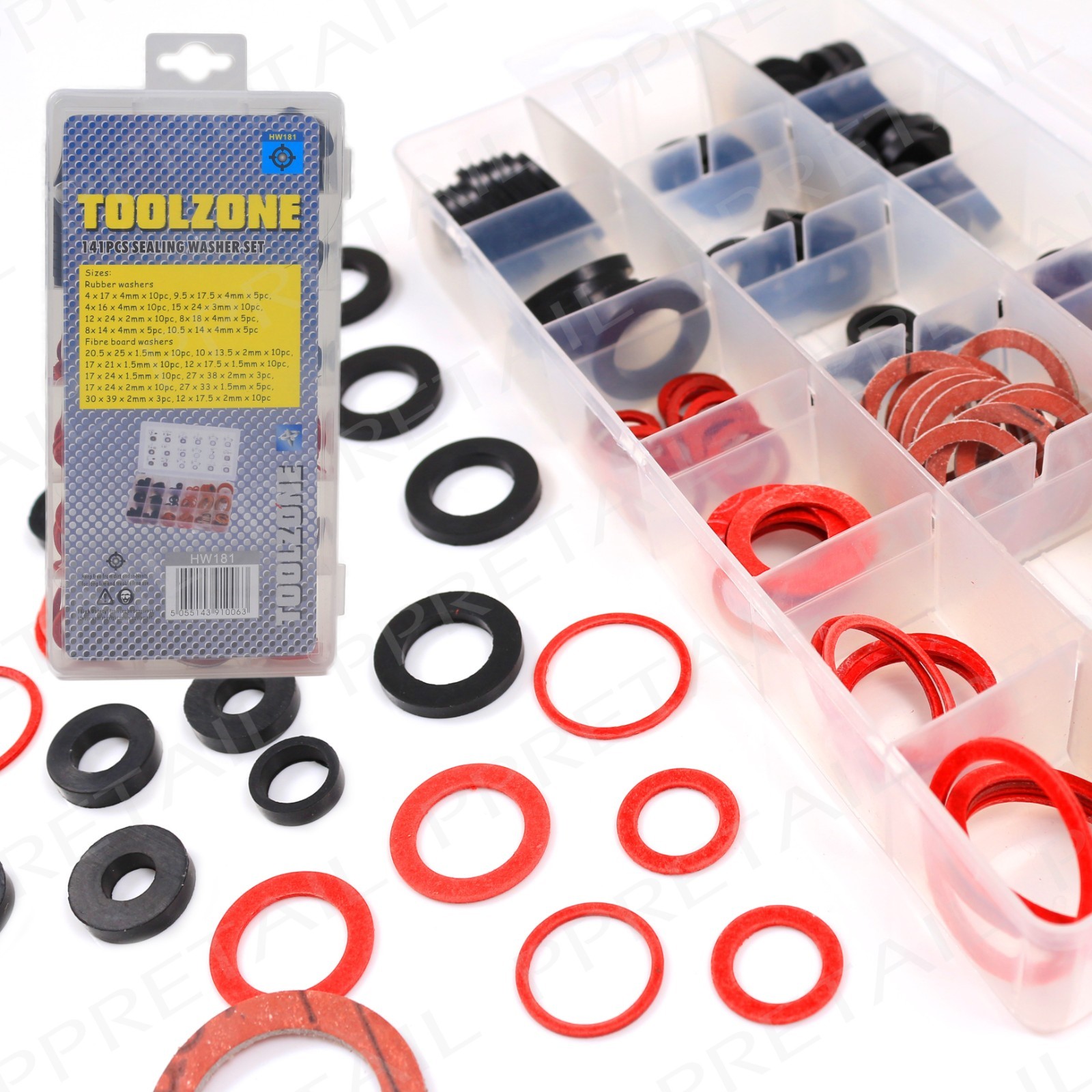 141Pc Sealing Washer Set SMALL-LARGE Rubber Assortment DIY Plumbing ...